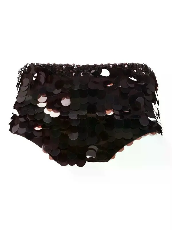 P.a.r.o.s.h Sequin-embellished Shorts - Black