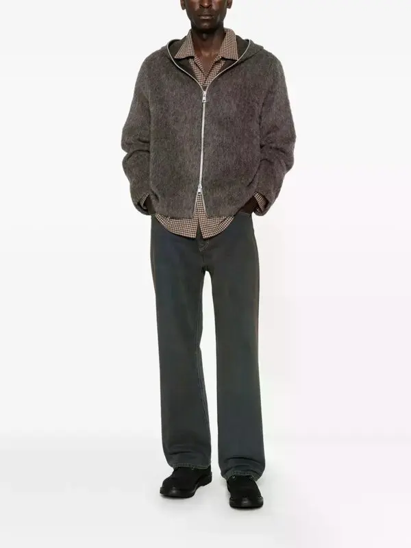 Our Legacy Zip-up Slouchy Hoodie - Grey