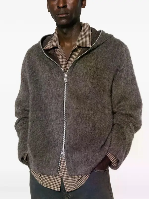 Our Legacy Zip-up Slouchy Hoodie - Grey