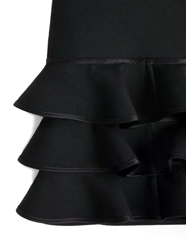 Valentino Garavani Bow Detail Flounce Mini Skirt