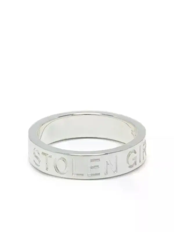 STOLEN GIRLFRIENDS CLUB Clean Logo Ring - Silver