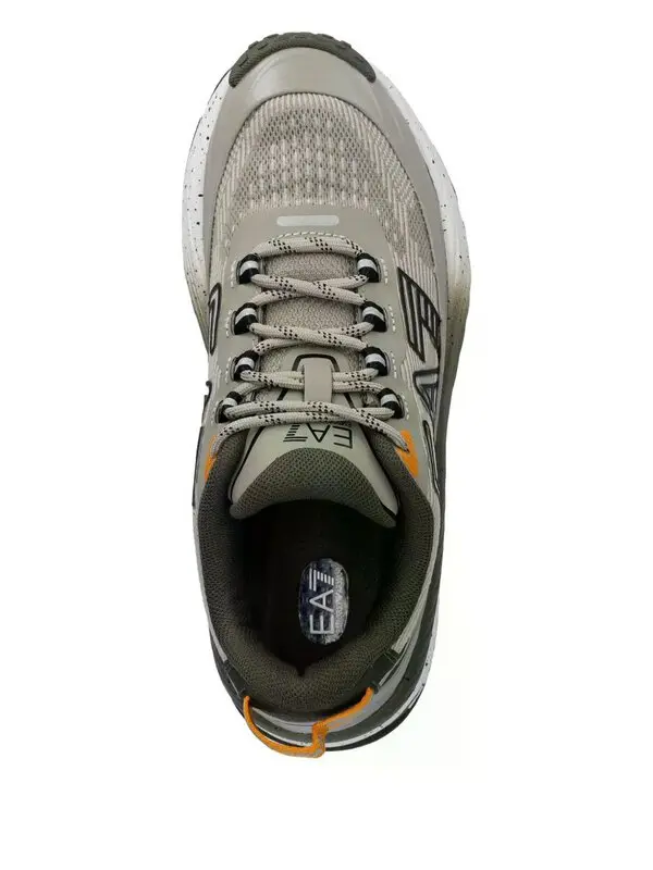 EA7 Logo-print Sneakers - Grey