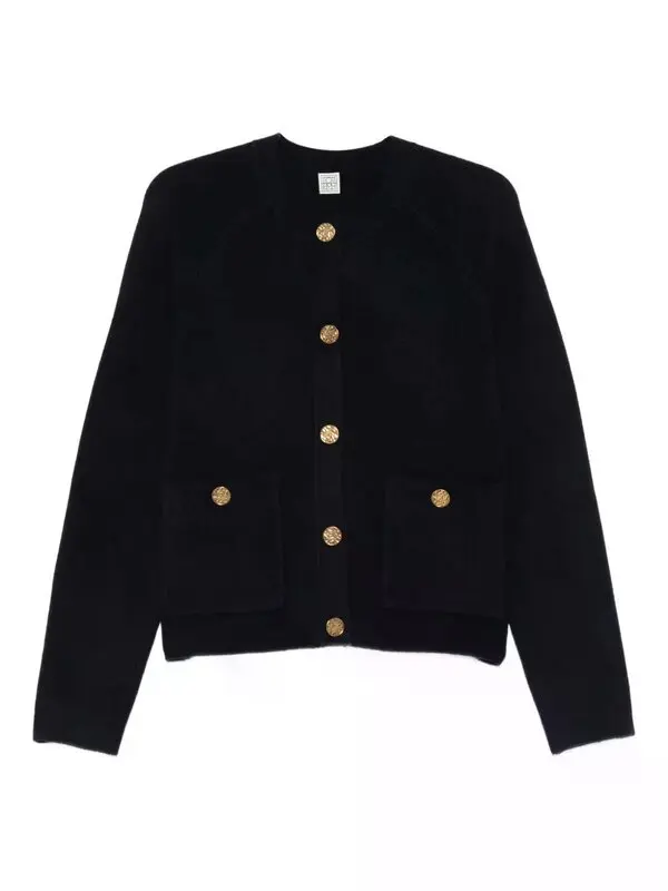 TOTEME Hammered-button Cardigan - Blue