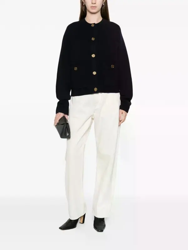 TOTEME Hammered-button Cardigan - Blue