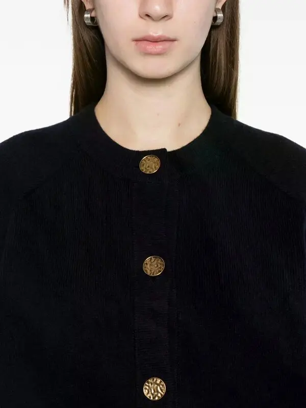 TOTEME Hammered-button Cardigan - Blue