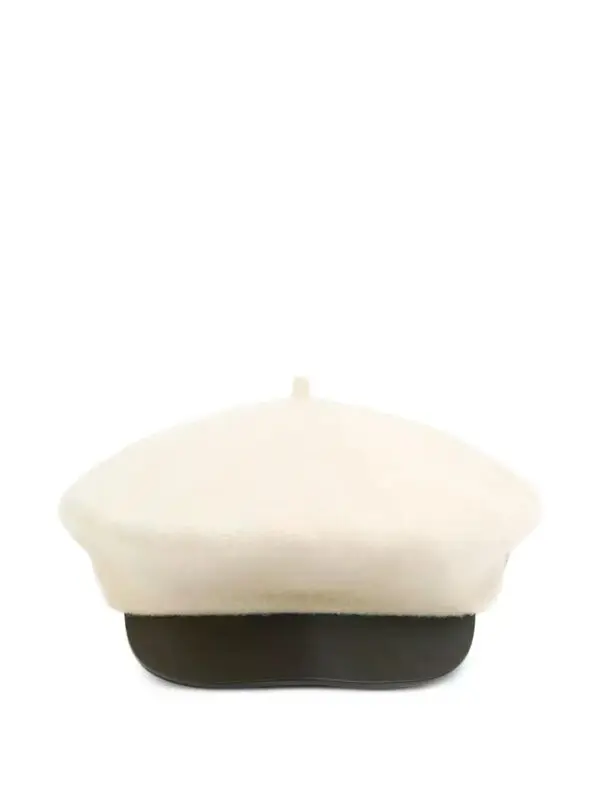 Valentino Garavani Vlogo Signature Wool Beret - Neutrals