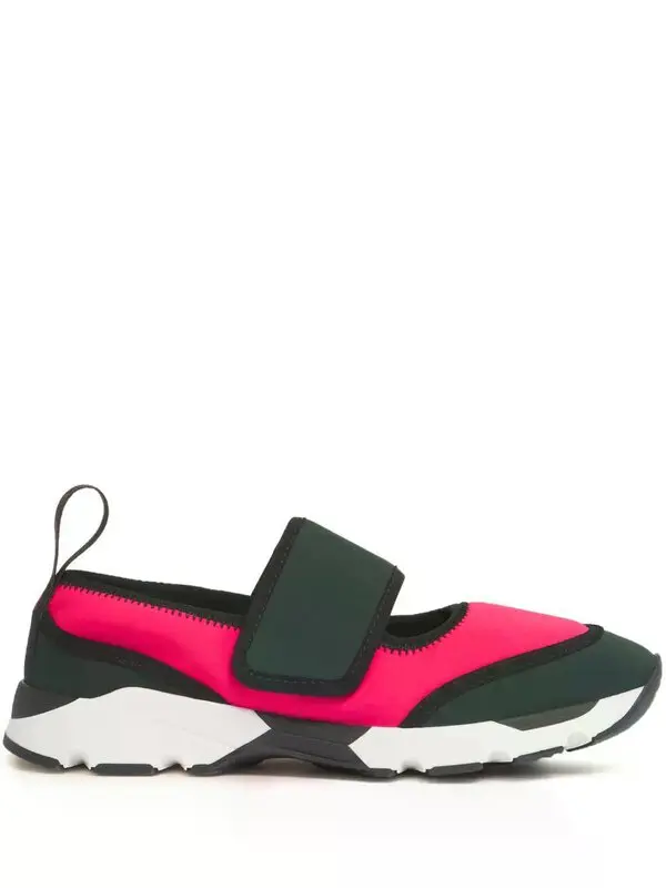 Marni Round-toe Strap Sneakers - Pink