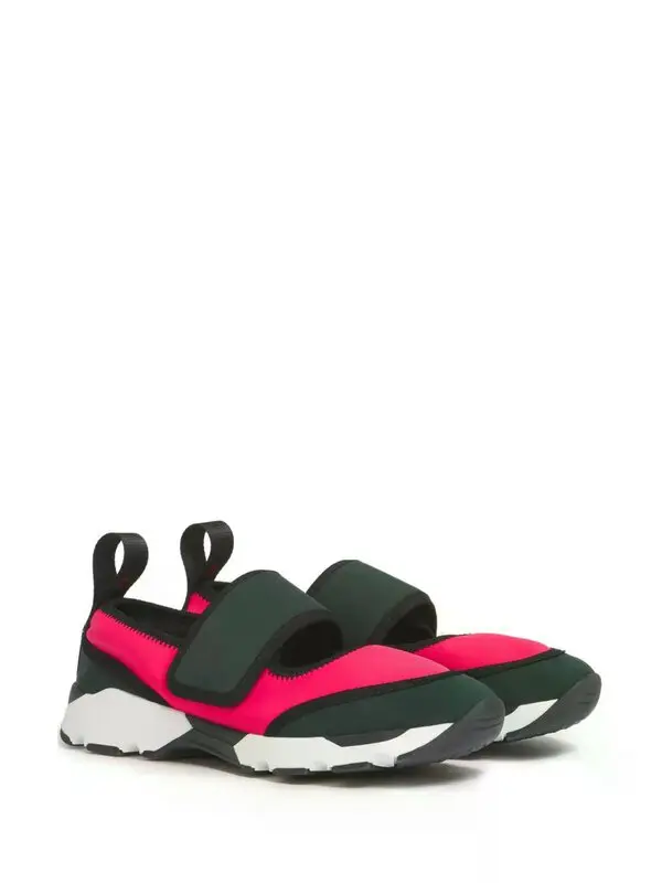 Marni Round-toe Strap Sneakers - Pink