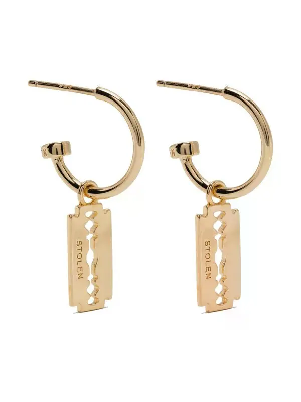 STOLEN GIRLFRIENDS CLUB Razor Sleepers Earrings - Gold
