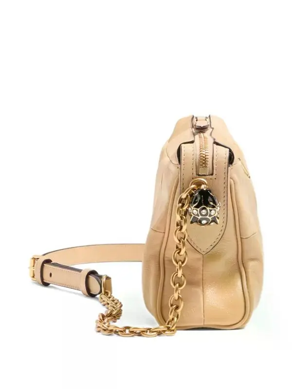 Valentino Garavani Panthea Small Shoulder Bag In Nappa Leather - Neutrals