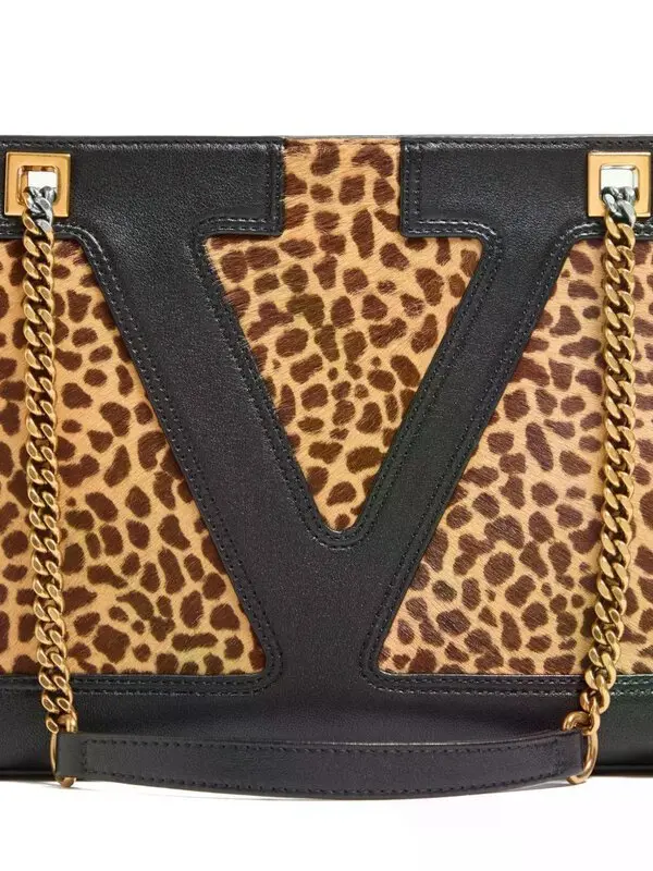Valentino Garavani Small Viva Superstar Vlogo Tote Bag - Black