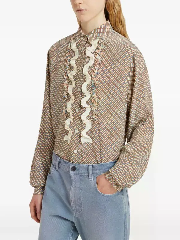 Marni Printed Silk Crêpe De Chine Shirt