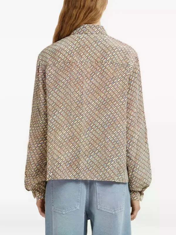 Marni Printed Silk Crêpe De Chine Shirt