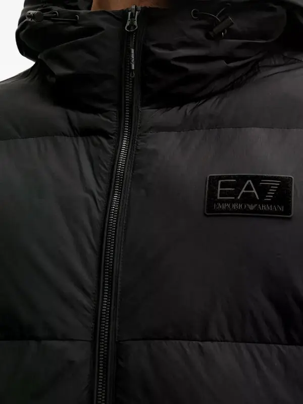 Emporio Armani Hooded Logo-patch Jacket