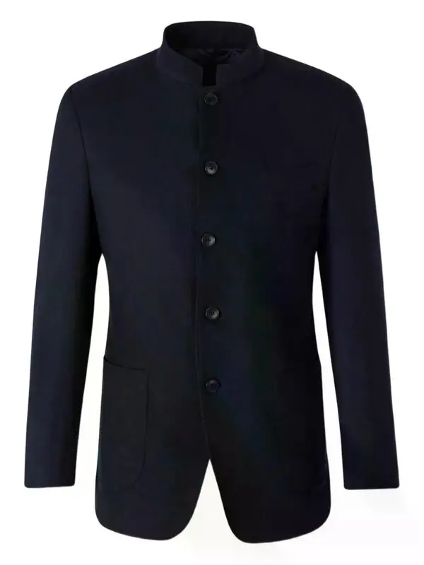 ATELIER MUNRO Mandarin-collar Wool Jacket