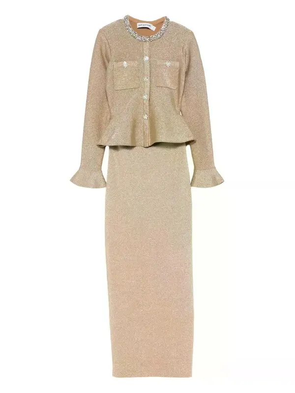 SELF-PORTRAIT Embellished Midi Dress