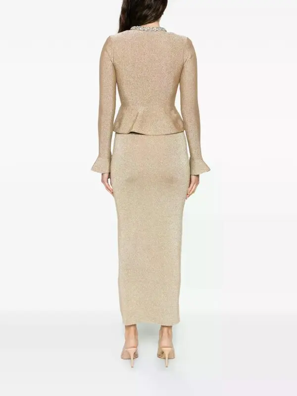 SELF-PORTRAIT Embellished Midi Dress