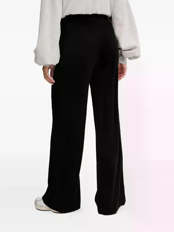 Emporio Armani Logo-patch Wool Trousers