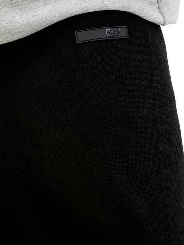 Emporio Armani Logo-patch Wool Trousers