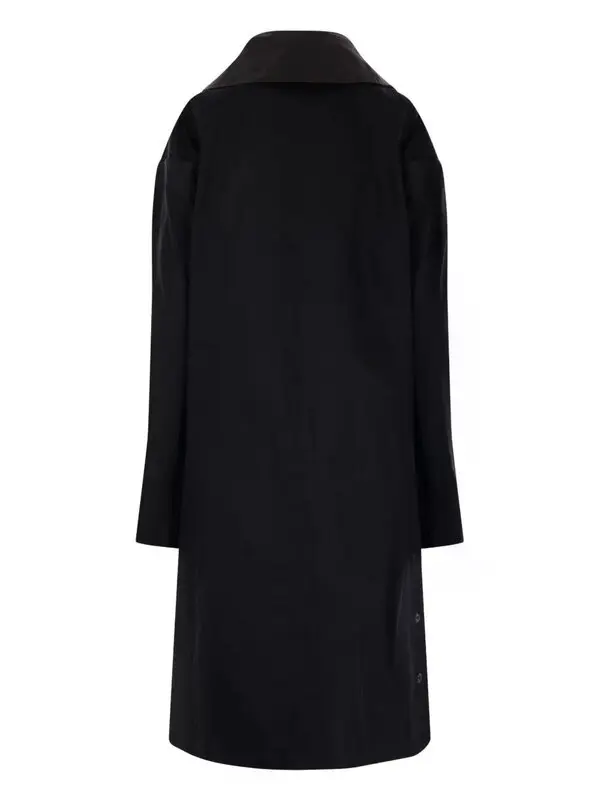 Yohji Yamamoto Leather-collar Coat