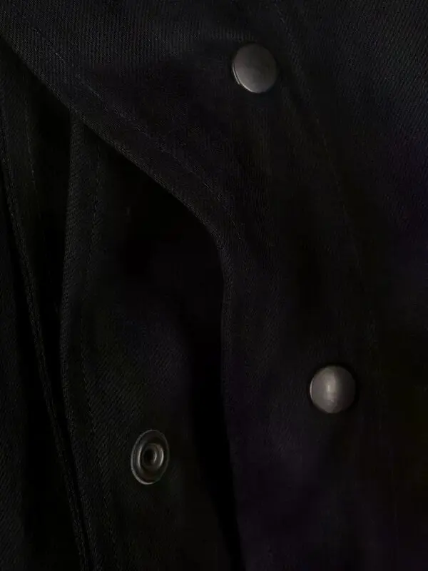 Yohji Yamamoto Leather-collar Coat
