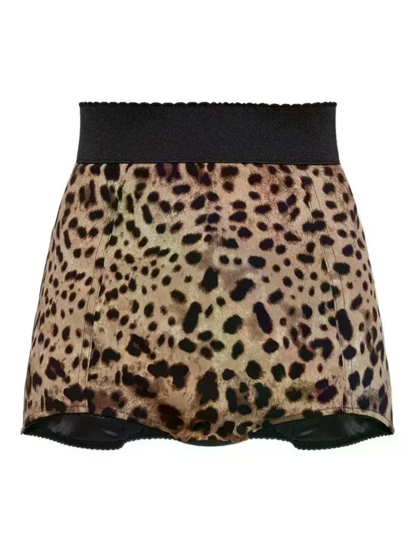 Dolce & Gabbana Animal-print Shorts