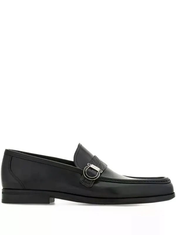FERRAGAMO Gancini Saddle-strap Loafers