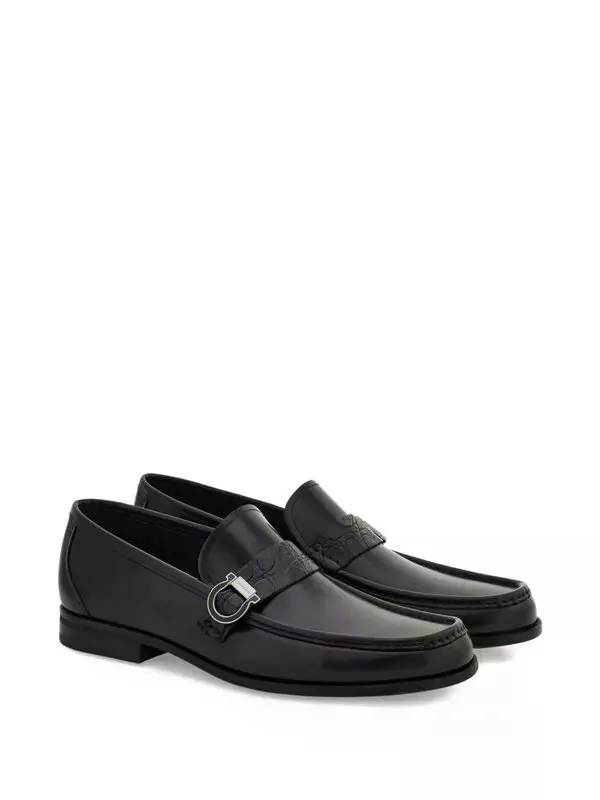 FERRAGAMO Gancini Saddle-strap Loafers