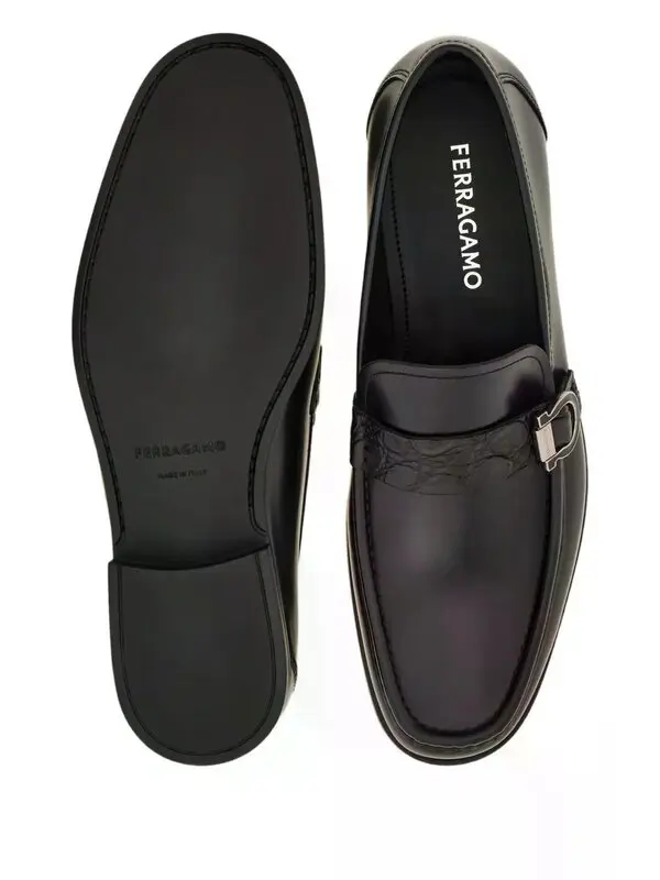 FERRAGAMO Gancini Saddle-strap Loafers