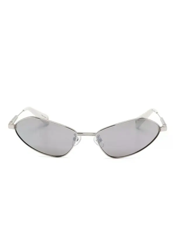 Jacquemus Wraparound-frame Sunglasses - Grey