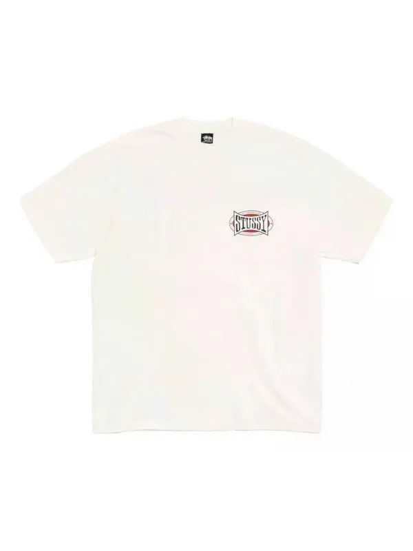 StÜssy Logo-print T-shirt - Neutrals