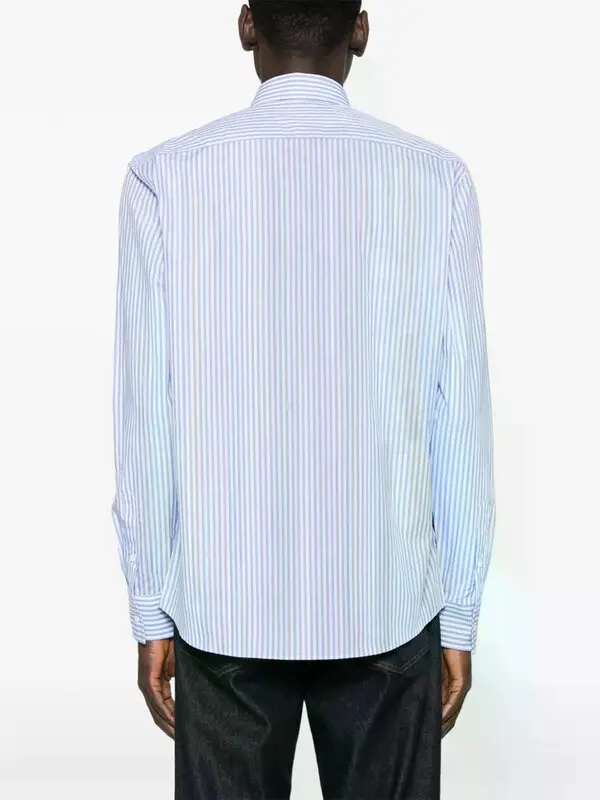 Karl Lagerfeld Striped Modern Fit Shirt - Blue