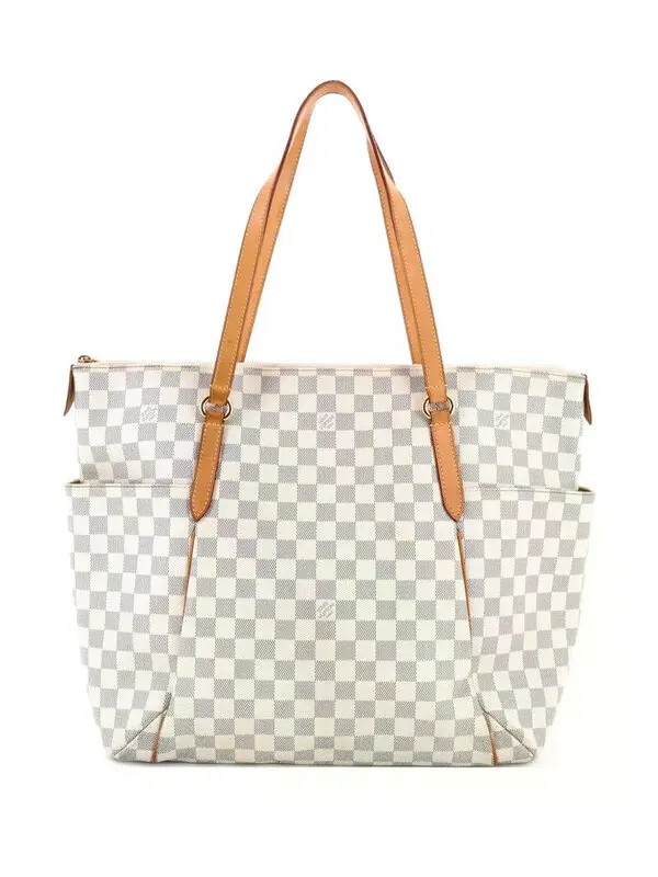 LOUIS VUITTON Totally Handbag Damier Gm Shoulder Bag - White