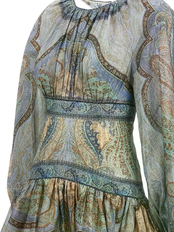 Zimmermann Wanderlust Mini Dress - Blue