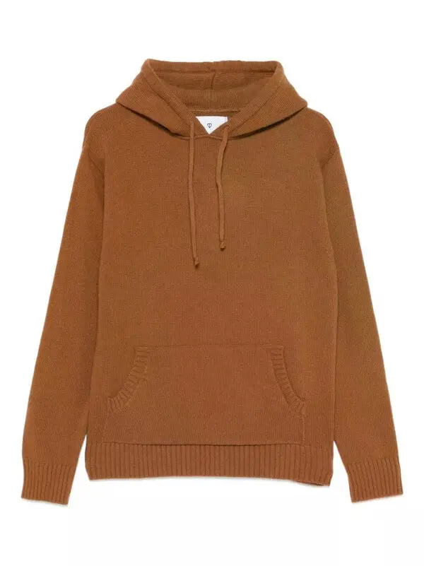 SEVEN GAUGE Pouch-pocket Hoodie - Brown