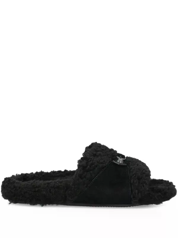 Balenciaga Furry Strap Sandals