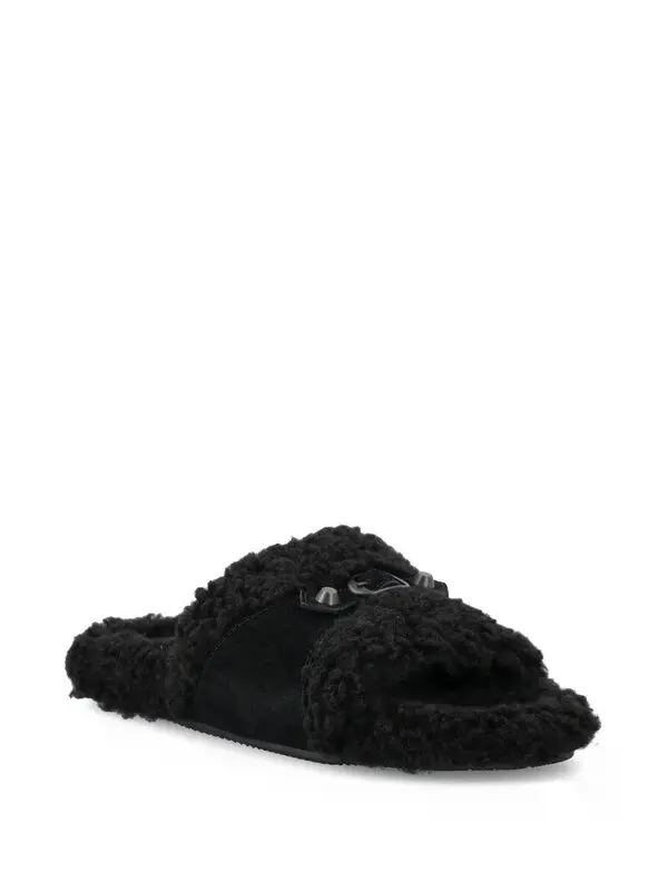Balenciaga Furry Strap Sandals