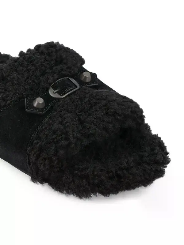 Balenciaga Furry Strap Sandals