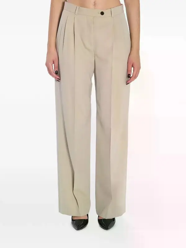 THE ROW Pleated Trousers - Neutrals