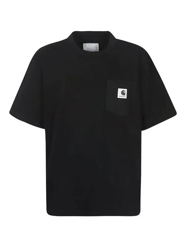 Sacai X Carhartt Wip Pocket T-shirt - Black