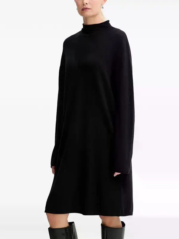 Marc O'polo Mini Mock-neck Dress - Black