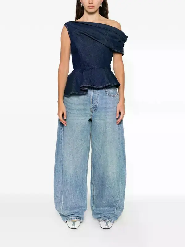 MARQUES' ALMEIDA Asymmetric Ruffled Top
