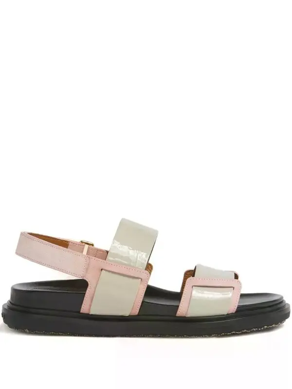 Marni Fussbett Double-strap Sandals - Neutrals