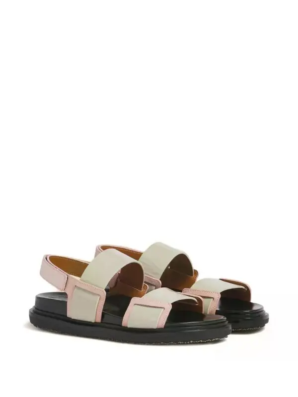 Marni Fussbett Double-strap Sandals - Neutrals
