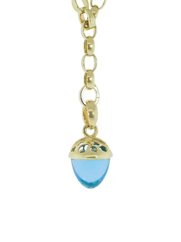 Tamara Comolli 18kt Yellow Fairy Mikado Bouquet Blue Topaz Pendant - Gold