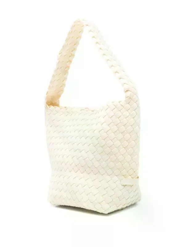 NAGHEDI Small Nomad Hobo Woven Tote Bag - Neutrals