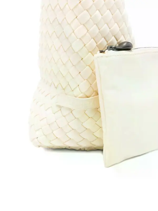 NAGHEDI Small Nomad Hobo Woven Tote Bag - Neutrals
