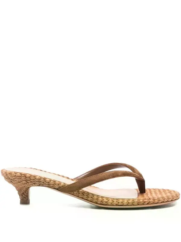 GIANVITO ROSSI 35mm Woven Heel Sandals