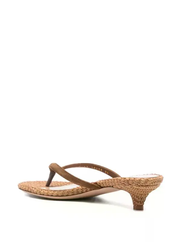 GIANVITO ROSSI 35mm Woven Heel Sandals