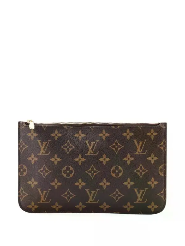 LOUIS VUITTON Neverfull Pochette Monogram Canvas Large Pouch
